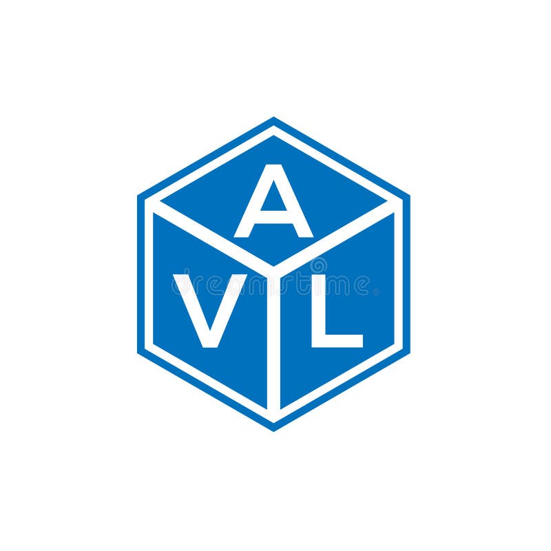 AVL Letter Logo Design on Black Background. AVL Creative Initials ...
