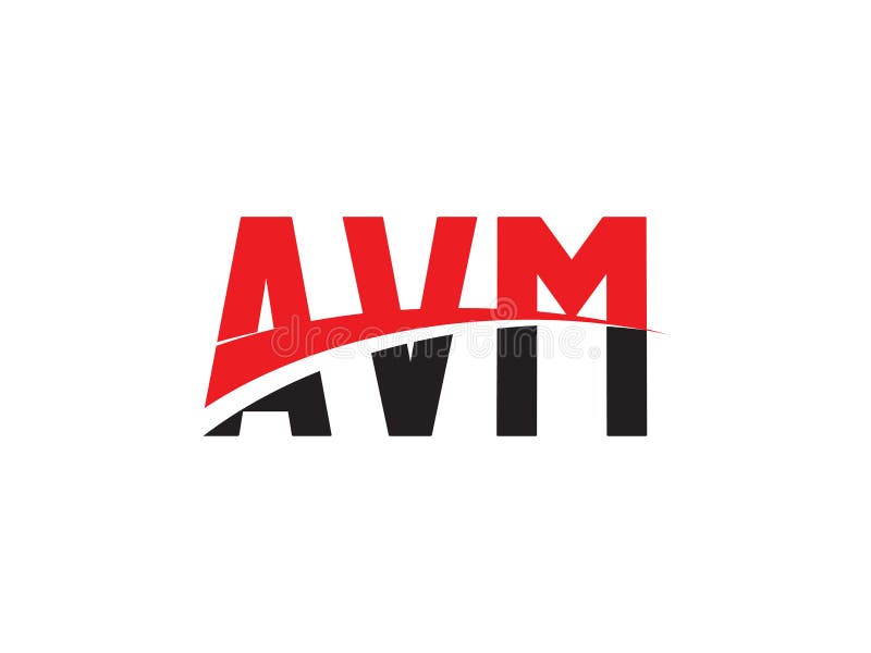 AVM Letter Initial Logo Design Vector Illustration Stock Vector ...