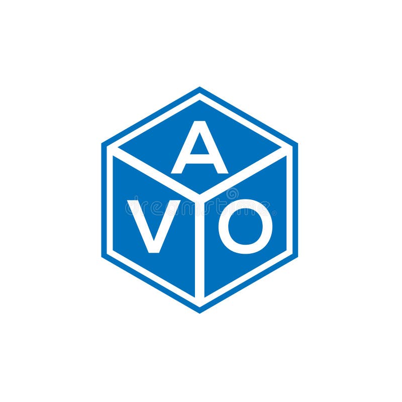AVO Letter Logo Design on Black Background. AVO Creative Initials ...