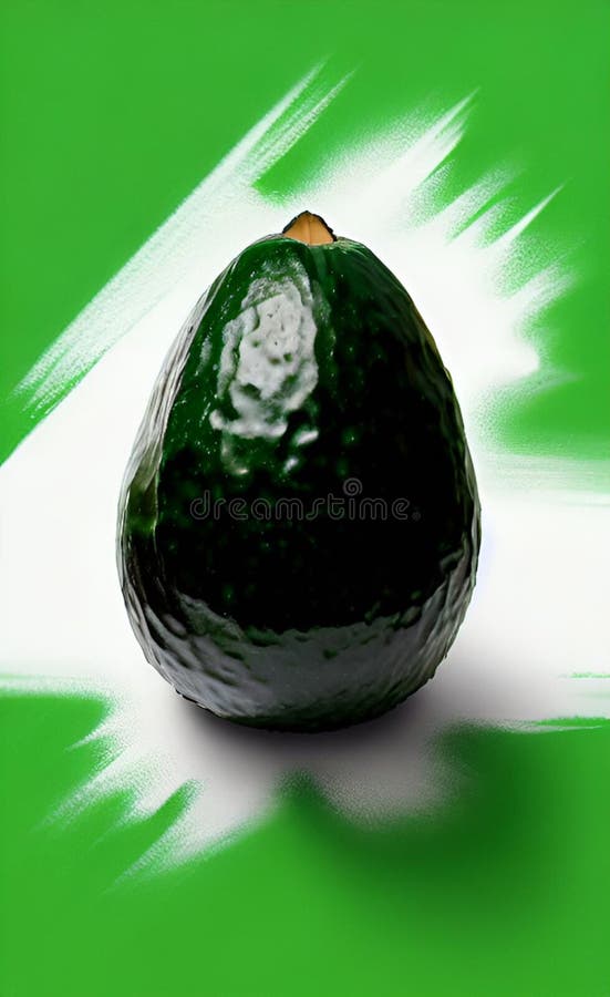Avocado, Fruit, Vegetable on a Light Background Stock Illustration ...