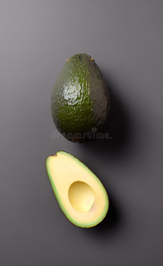 Avocado, Fruit, Vegetable on a Light Background Stock Illustration ...