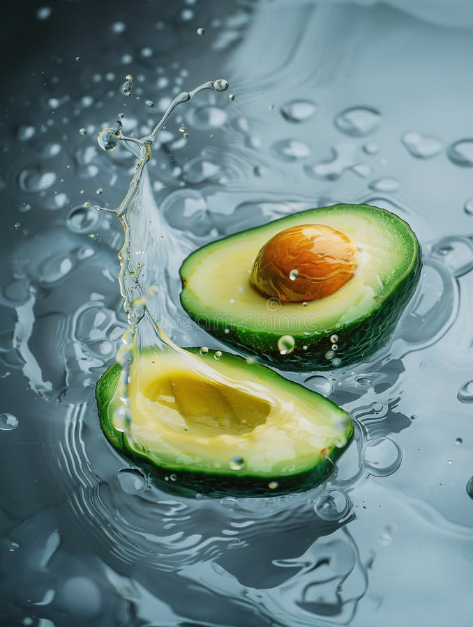 Floating Avocado Stock Illustrations – 234 Floating Avocado Stock ...