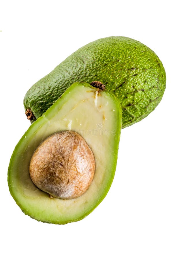 Avocado on a White Background Stock Photo - Image of pattern, closeup ...