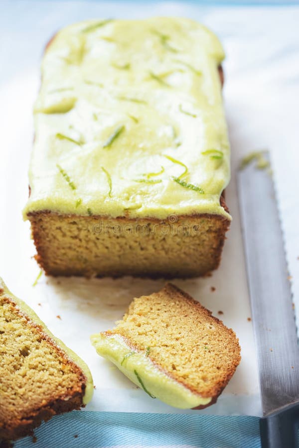 Avocado Lime Zesty Loaf Cake Stock Photo - Image of meal, organic ...