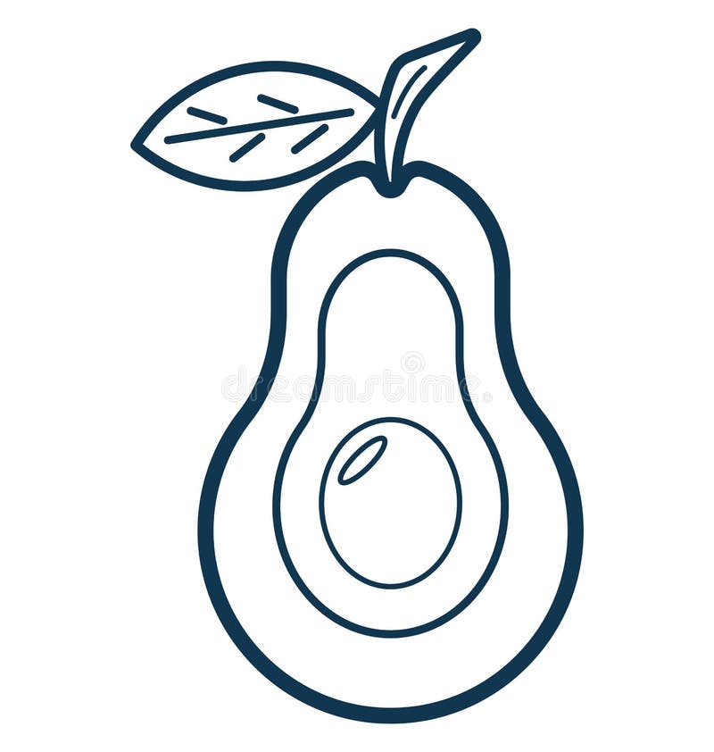 Avocado Line Stock Illustrations – 5,744 Avocado Line Stock ...