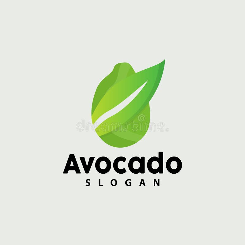 Avocado Logo, Fresh Fruit Vector, Symbol Icon Design Stock Vector ...