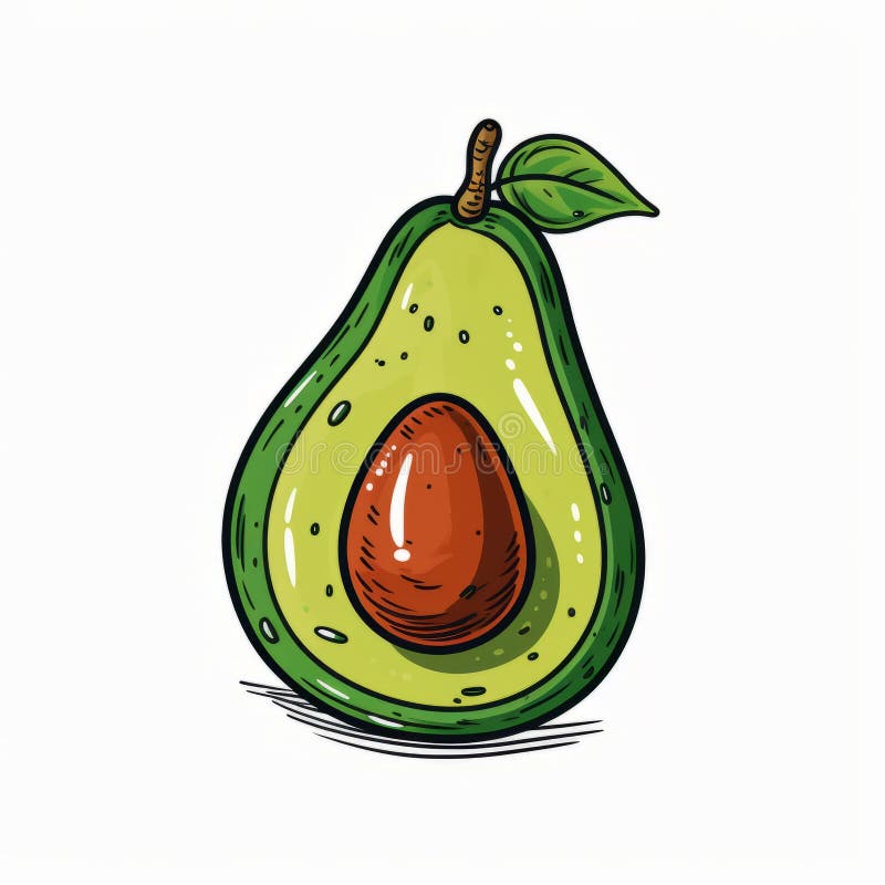 Avocado on White: High-key Lighting and Texture-rich Layers Stock ...