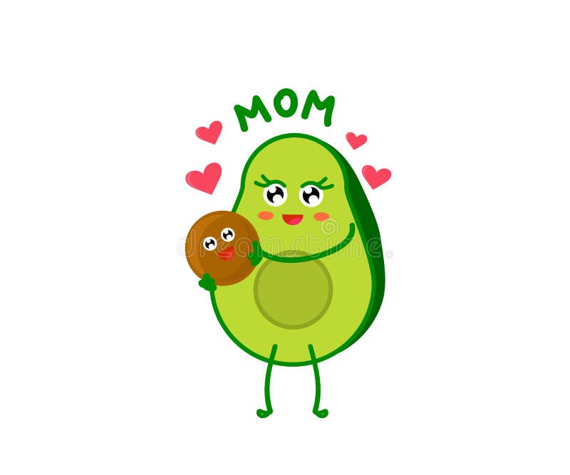 Mother Avocado Stock Illustrations – 152 Mother Avocado Stock ...