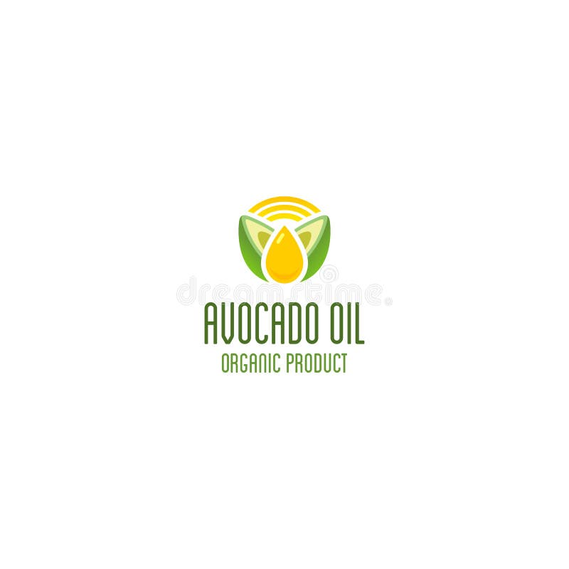 Avocado Oil Logo. Organic Product Vector Emblem Stock Vector ...