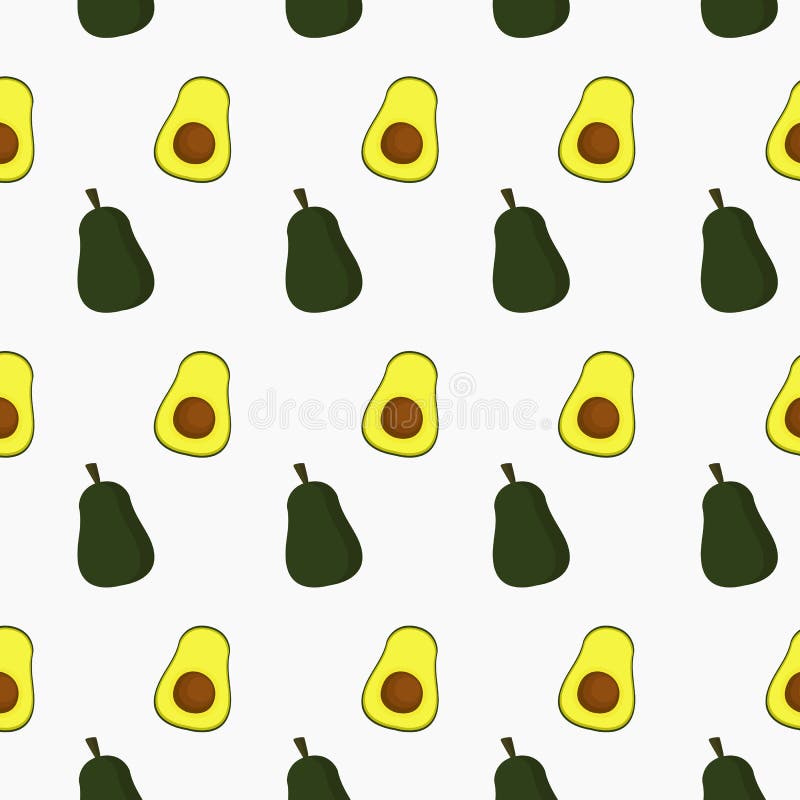 Avocado Pattern Design stock vector. Illustration of patterns - 94911502