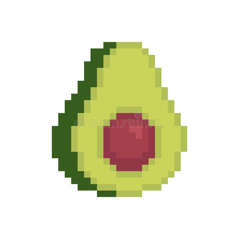 Avocado Pixel Stock Illustrations – 245 Avocado Pixel Stock ...