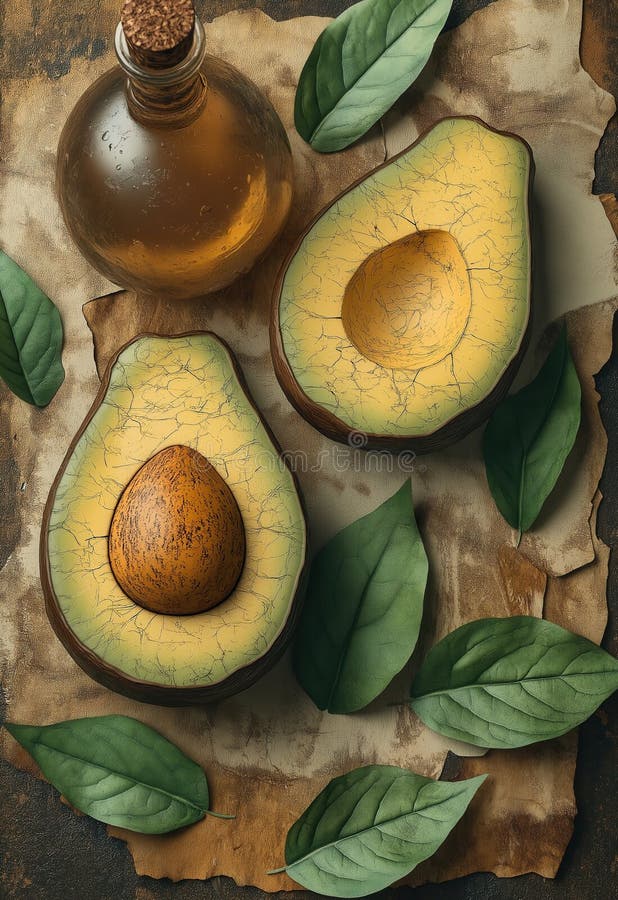 Avocado Poster for Kitchen You. Fruit Abstract Avocado. Minimal Print ...