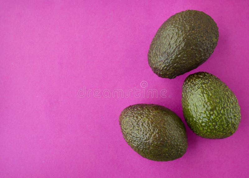 Avocado on Purple Minimal Background Stock Photo - Image of natural ...