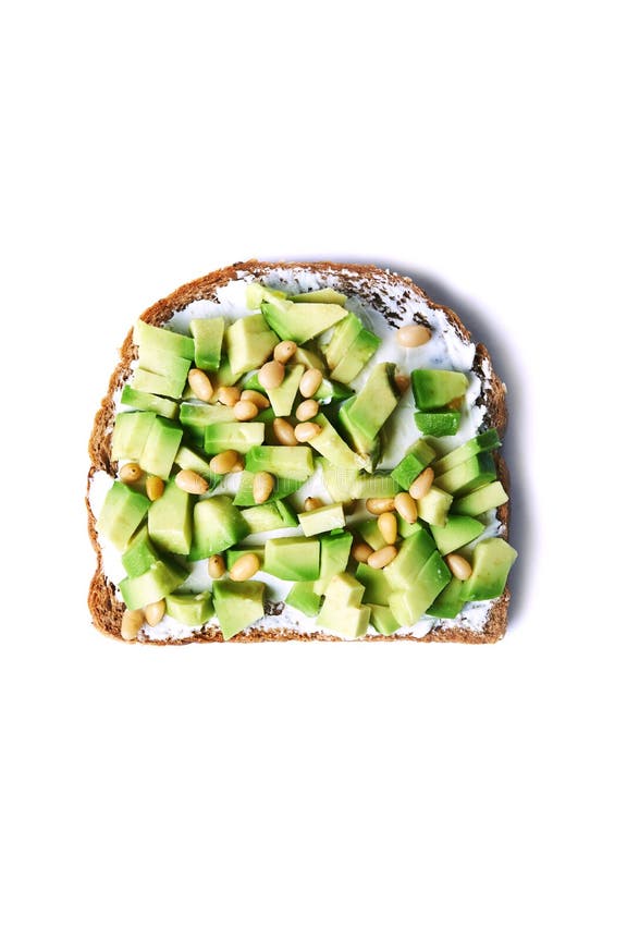 Avocado with ray bread stock image. Image of appetizer - 74661945