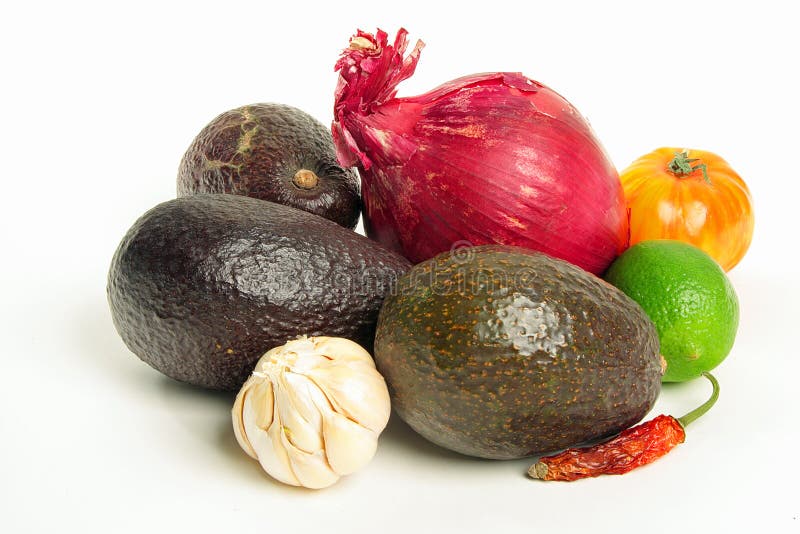 Avocado, Red Onion & Lime Stock Image - Image of market, citrus: 7404975