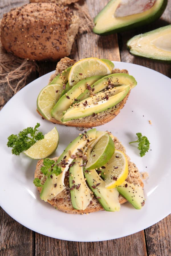 Avocado sandwich stock photo. Image of portion, cuisine - 61516246