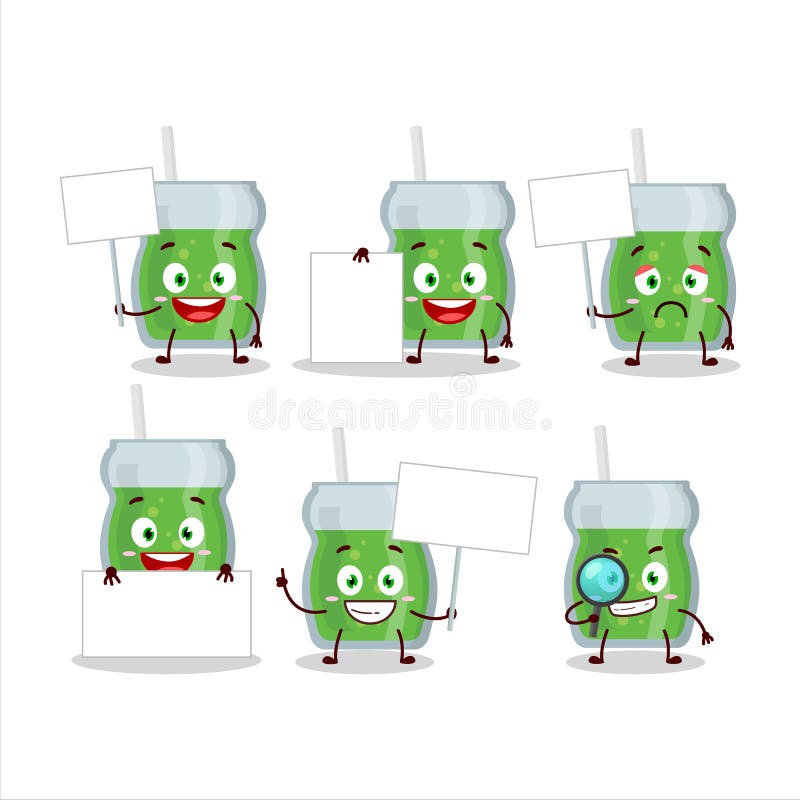 Avocado Sap Cartoon Brengt De Vlaggen Van Verschillende Landen Mee ...