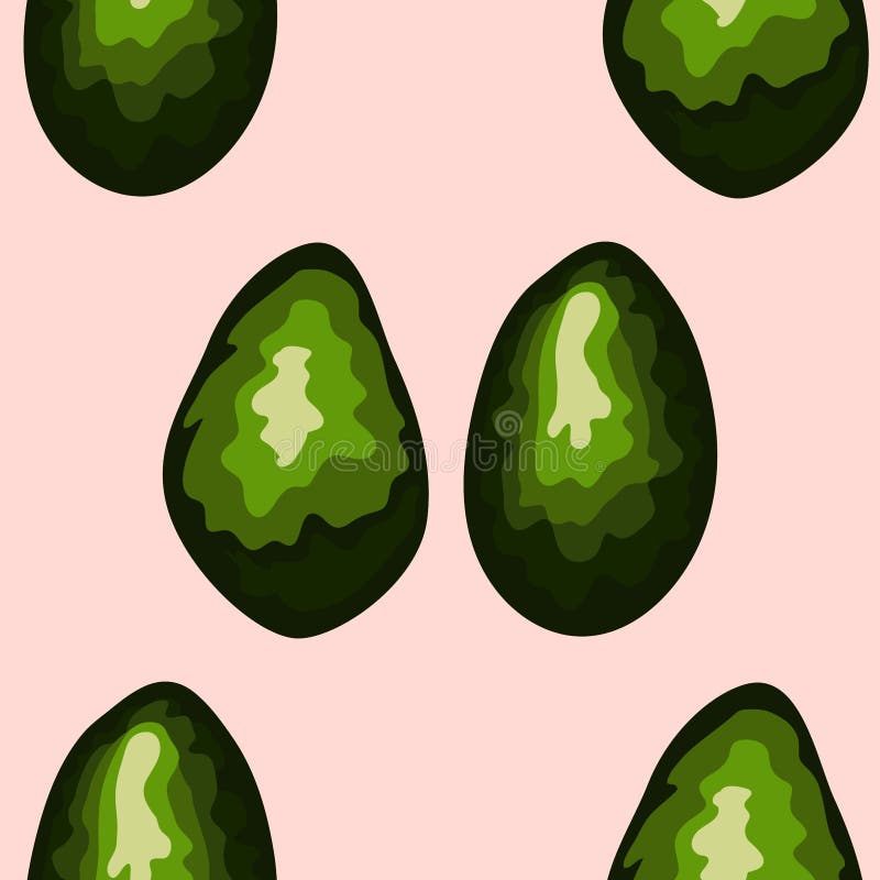 Avocado Seamless Pattern. Whole and Sliced Avocado Stock Vector ... Avocado Seamless Pattern. Whole and Sliced Avocado Stock Vector ...