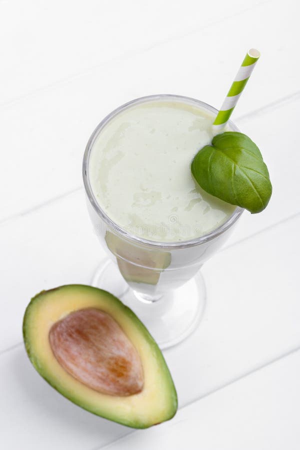 Avocado Shake or Smoothie stock photo. Image of cream - 84419822
