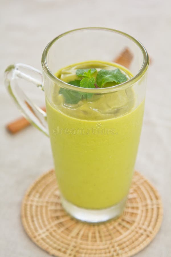Avocado Smoothie [Healthy Drink ] Stock Image - Image of thick, smooth ...