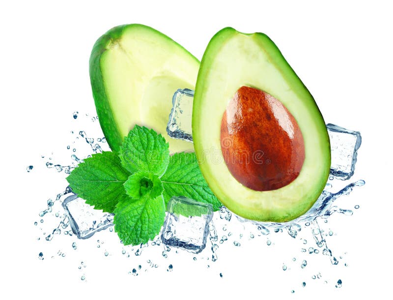 Avocado ice splash stock photo. Image of amazing, clean - 138968698
