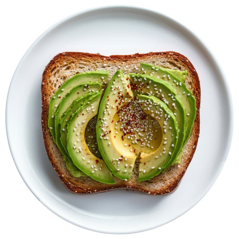 Avocado Toast with Fresh Slices. Stock Image - Illustration of gourmet ...
