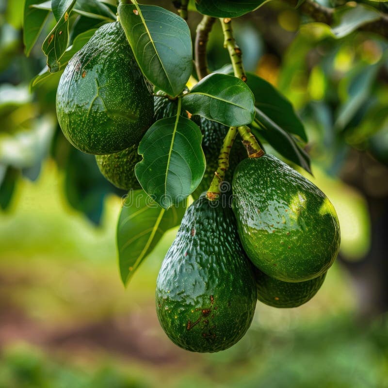 Avocado Tree with Ripe Fruits Stock Image - Image of ripe, seed: 309684769