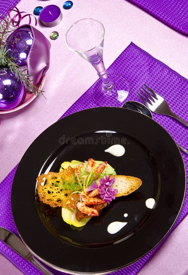 Avocado Tureen with Seafood Stock Image - Image of cuisine, gold: 22326481