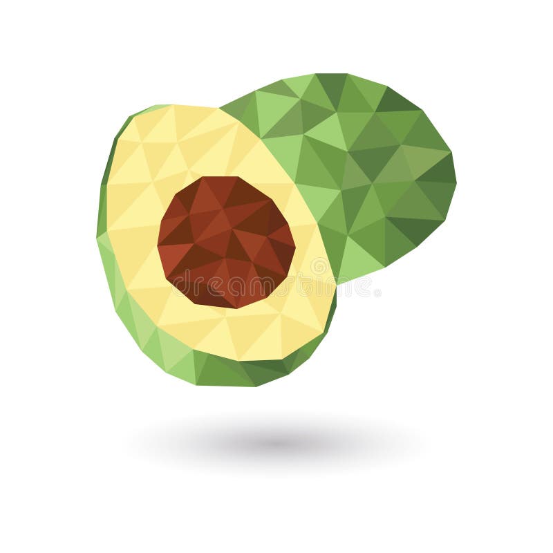Avocado. Vector Illustration Decorative Design Stock Vector ...