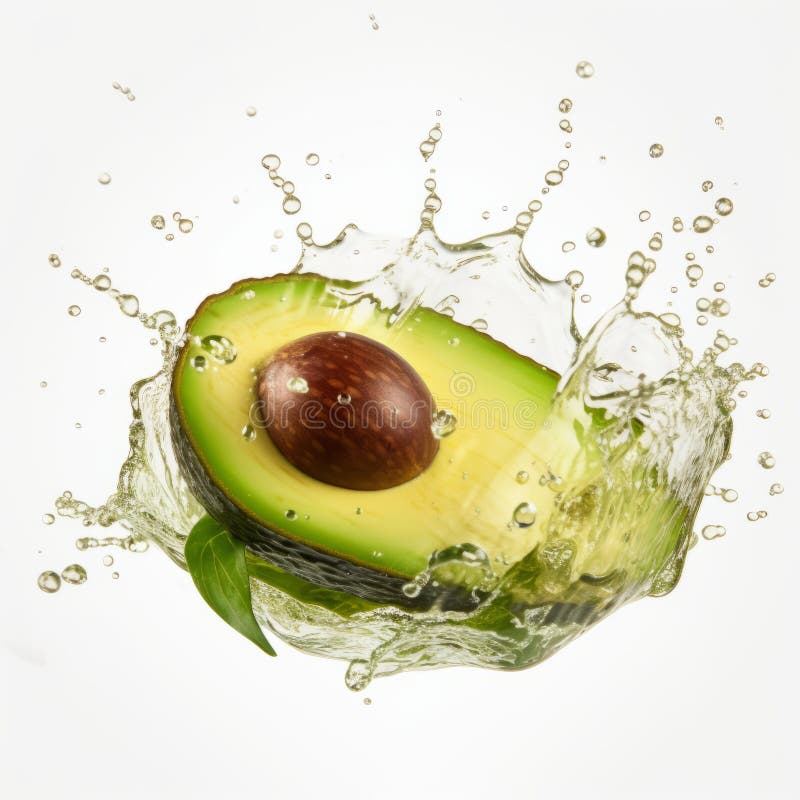 Avocado Water Splash: Layered Imagery with Subtle Irony and Explosive ...