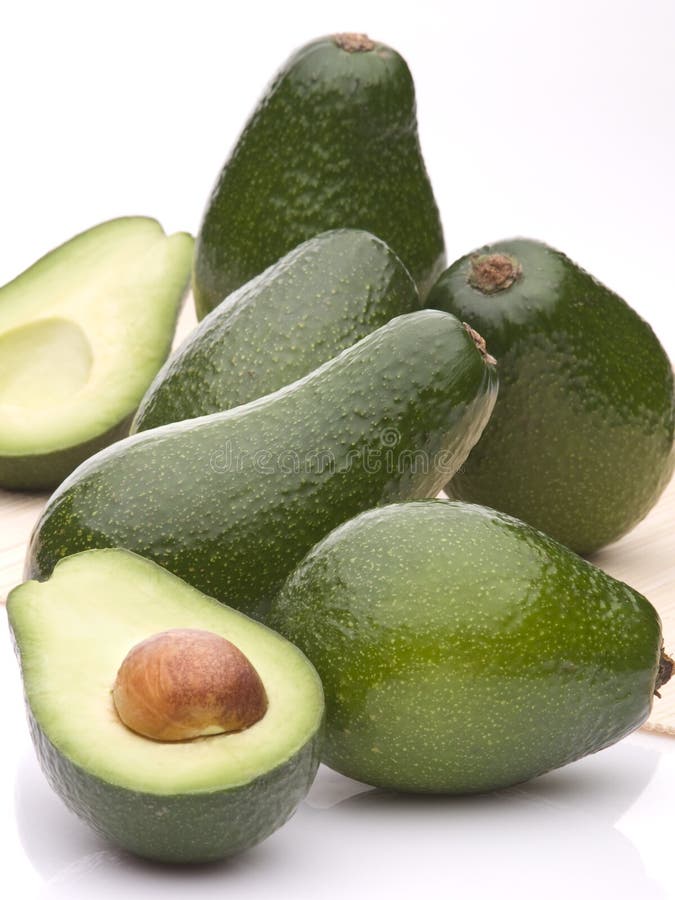 Avocado on a green. stock photo. Image of tropical, fruit - 27157702