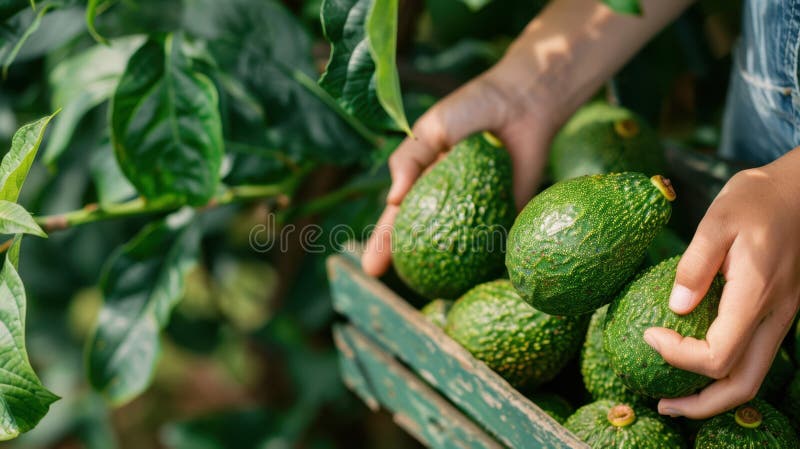 The Avocados in Hands.AI Generated Image Stock Image - Image of harvest ...
