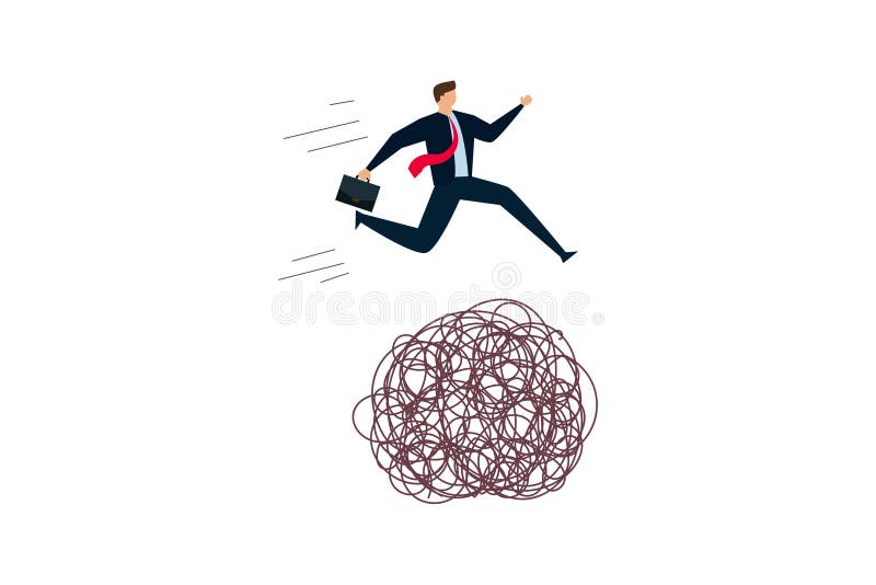 Avoid Business Trouble Risk, Solving Problem Concept, Smart Superpower ...