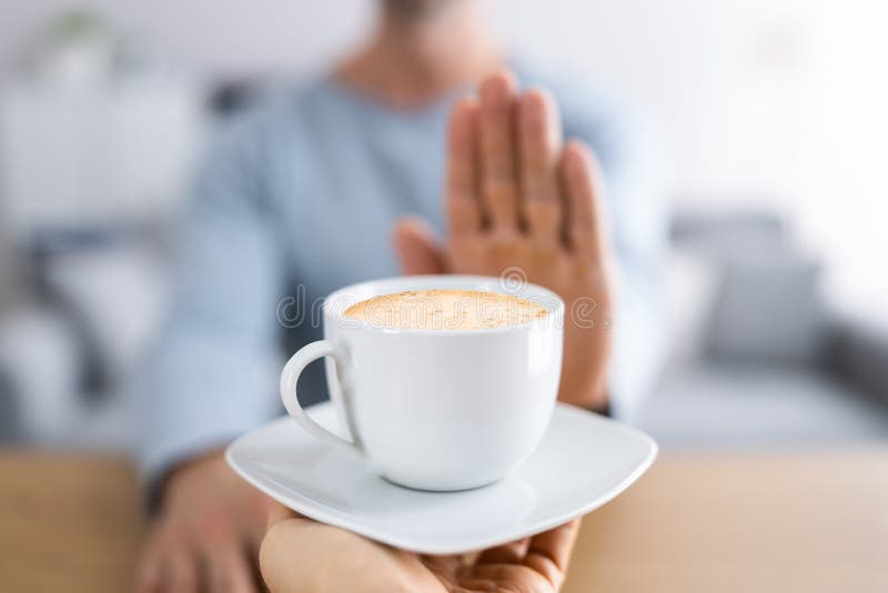 Avoid Coffee. Male stock image. Image of liquid, stop - 218665519