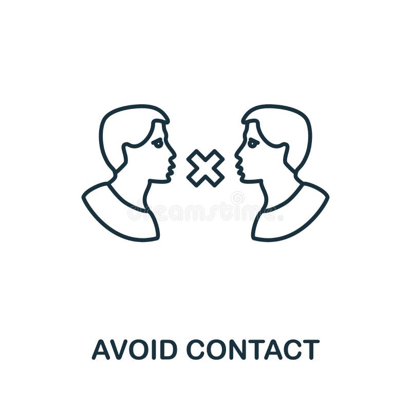 Avoid Contact Icon Stock Illustrations – 1,343 Avoid Contact Icon Stock ...