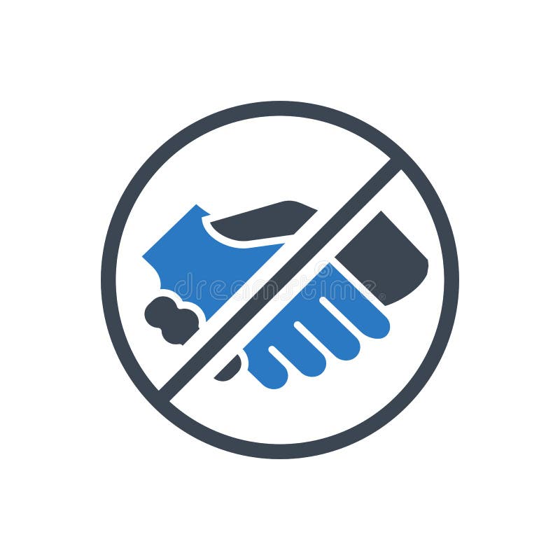 Avoid Contact Related Vector Glyph Icon Stock Vector - Illustration of ...