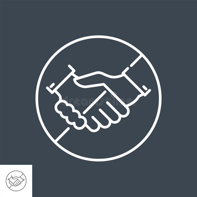 Avoid Contact Related Vector Thin Line Icon. Stock Vector ...