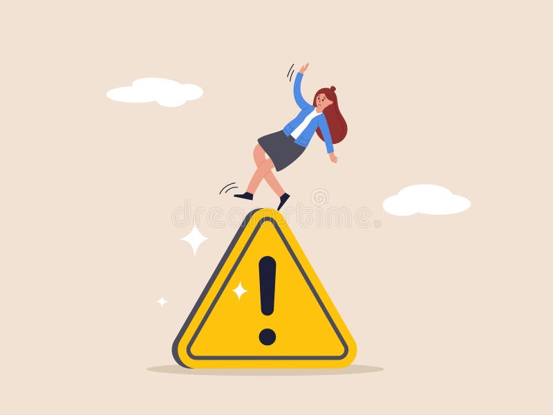Avoid Danger Concept. Mistake Caution, Business Risk or Problem Warning ...