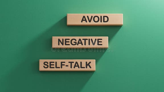 Avoid Negative Self-talk Symbol. Concept Words Avoid Negative Self-talk ...