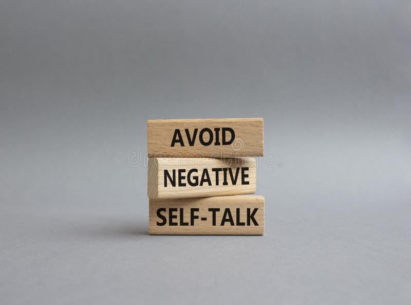 Avoid Negative Self-talk Symbol. Concept Words Avoid Negative Self-talk ...