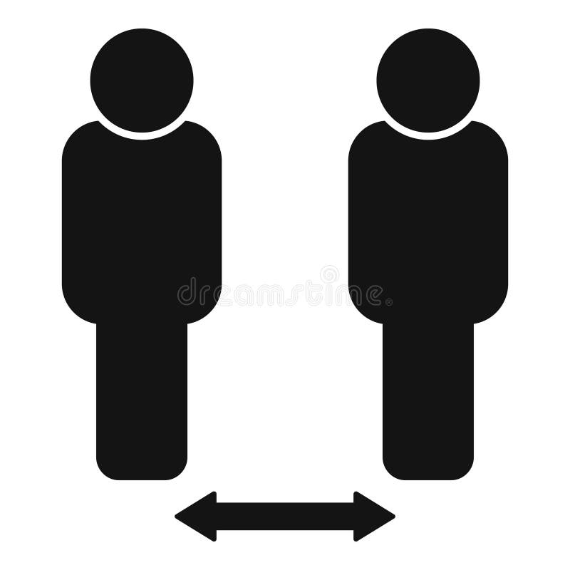 Avoid Person Contact Icon Simple Vector. Door Surface Stock Vector ...