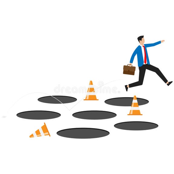 Avoid Pitfall, Adversity and Brave To Jump Pass Mistake or Business ...