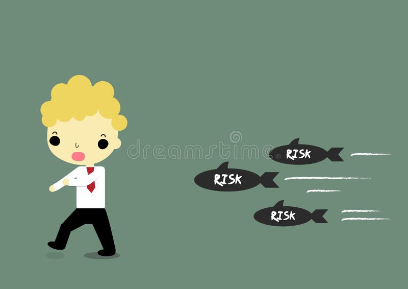 Avoid risk by elimination stock illustration. Illustration of silver ...