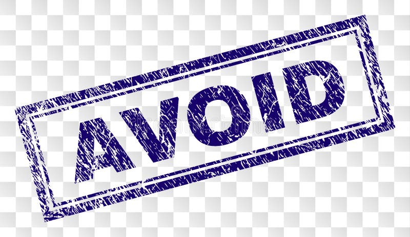 Grunge AVOID Rectangle Stamp Stock Vector - Illustration of stamp ...
