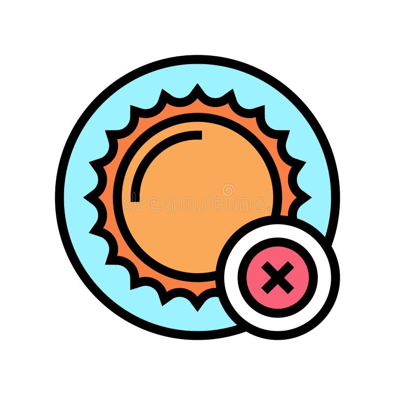 Avoid Sun Color Icon Vector Illustration Stock Vector - Illustration of ... Avoid Sun Color Icon Vector Illustration Stock Vector - Illustration of ...