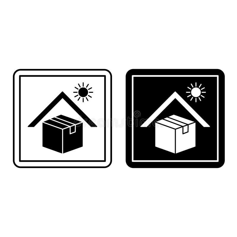 Avoid Sunlight Signs. stock vector. Illustration of vector - 364384953