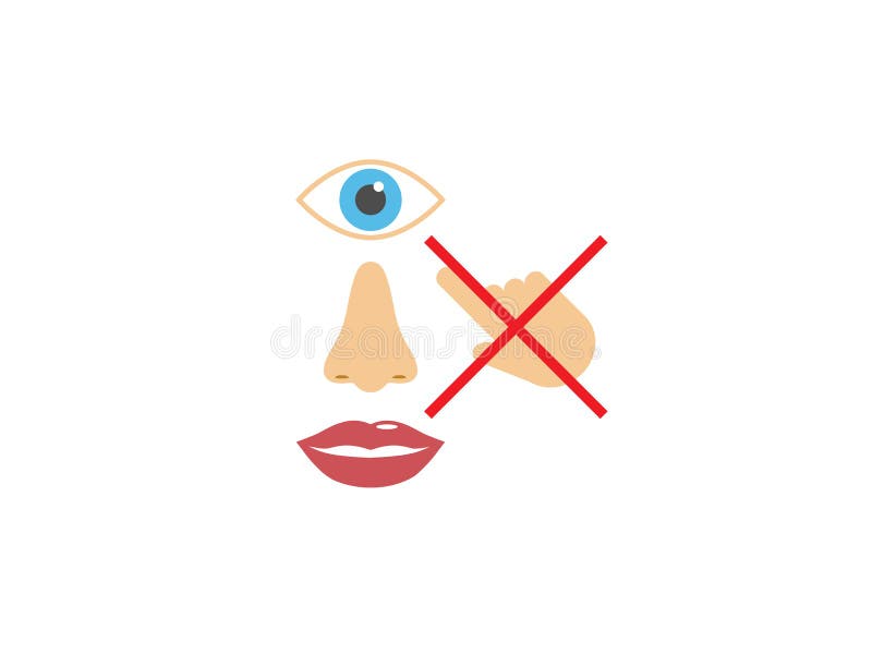 Avoid Touching Your Face Stock Illustrations – 108 Avoid Touching Your ...