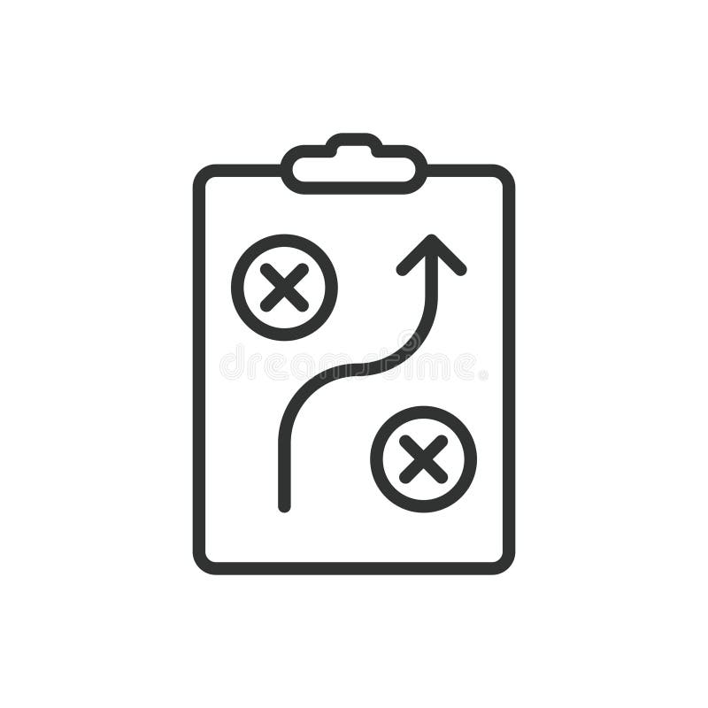 Avoid Traps Strategy, Icon in Line Design. Strategy, Traps, Avoid ...