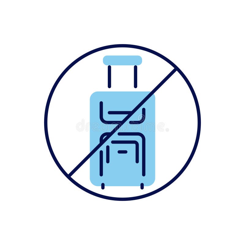 Avoid Travel Related Vector Icon Stock Illustration - Illustration of ...