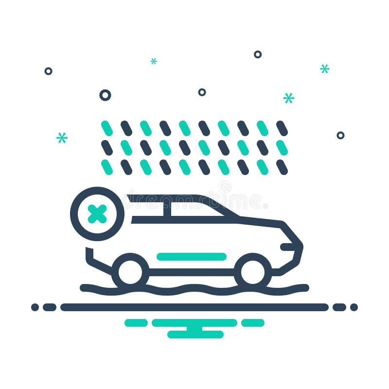 Mix Icon for Avoid Travelling, Avoid and Refuse Stock Illustration ...